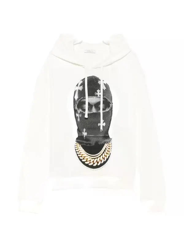 IH NOM UH NIT Graphic-print Hoodie - Neutrals