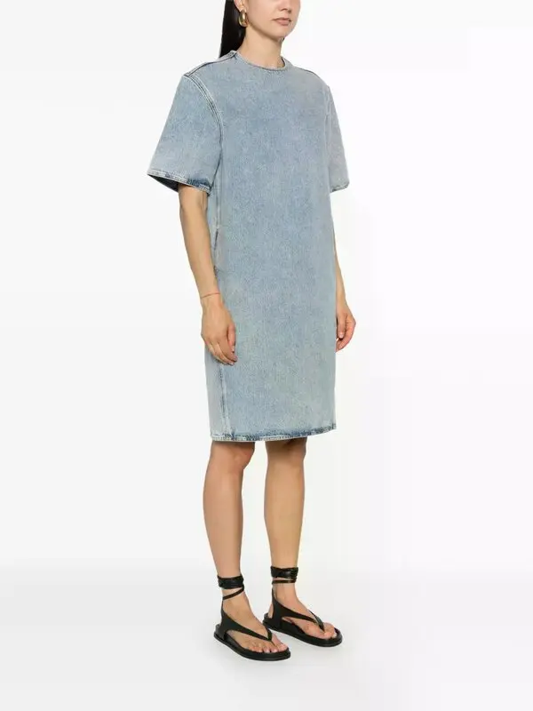 TOTEME Short-sleeve Denim Midi Dress