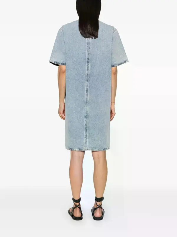 TOTEME Short-sleeve Denim Midi Dress