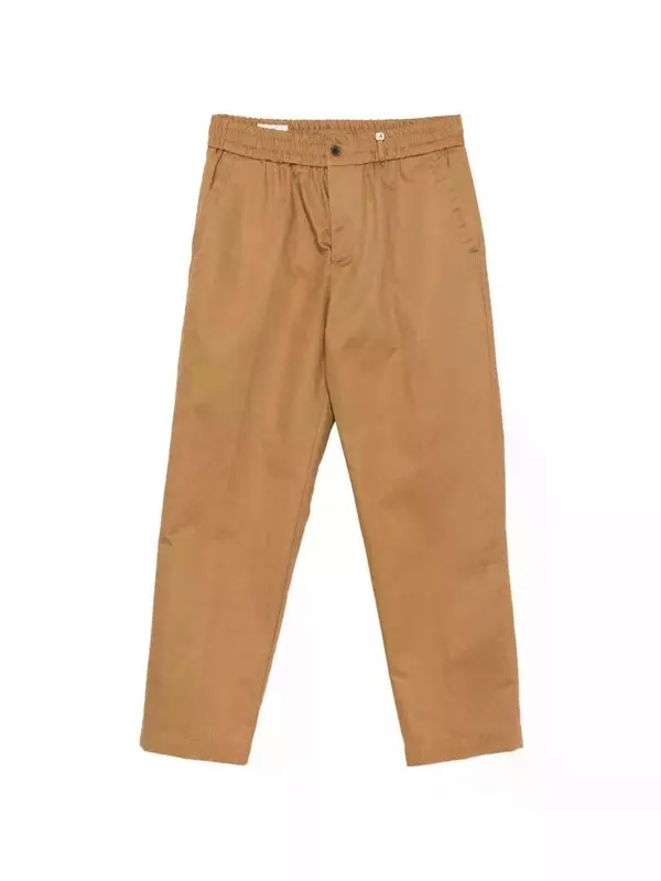 MYTHS Elasticated-waistband Trousers - Brown