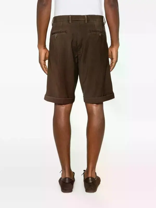 MYTHS Pleated Shorts - Brown