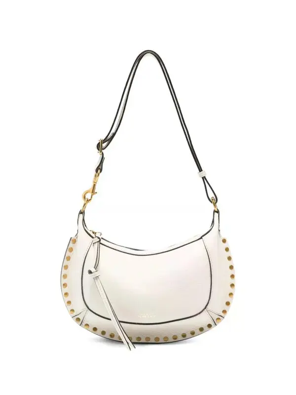 Isabel Marant Oskan Moon Studded Shoulder Bag - Neutrals
