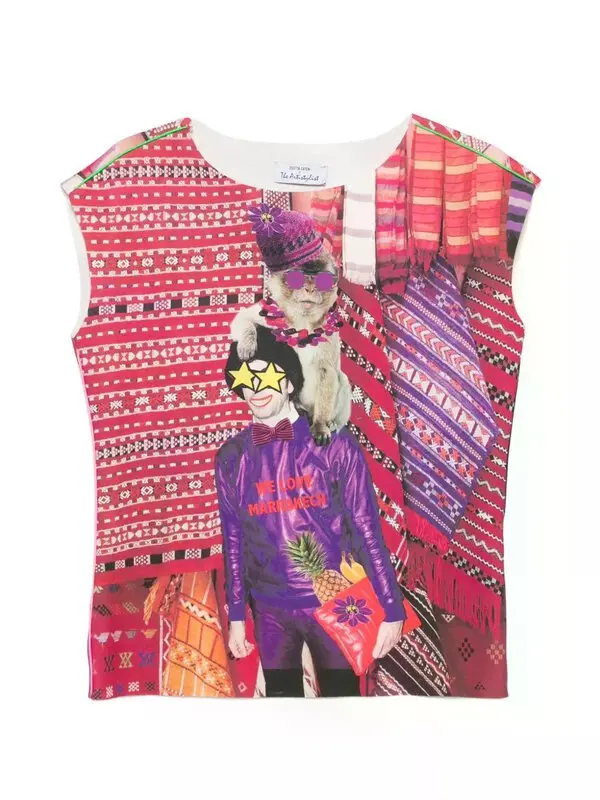 The Artistylist Graphic-print Sleeveless Top
