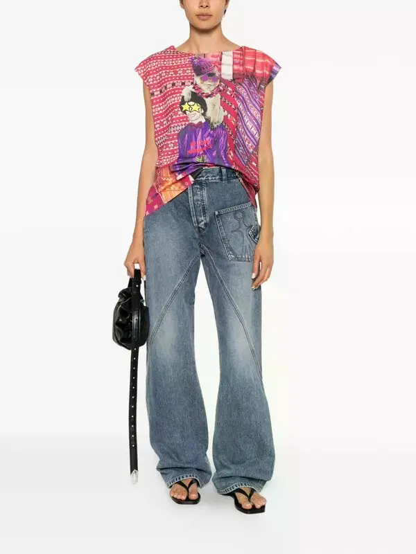 The Artistylist Graphic-print Sleeveless Top