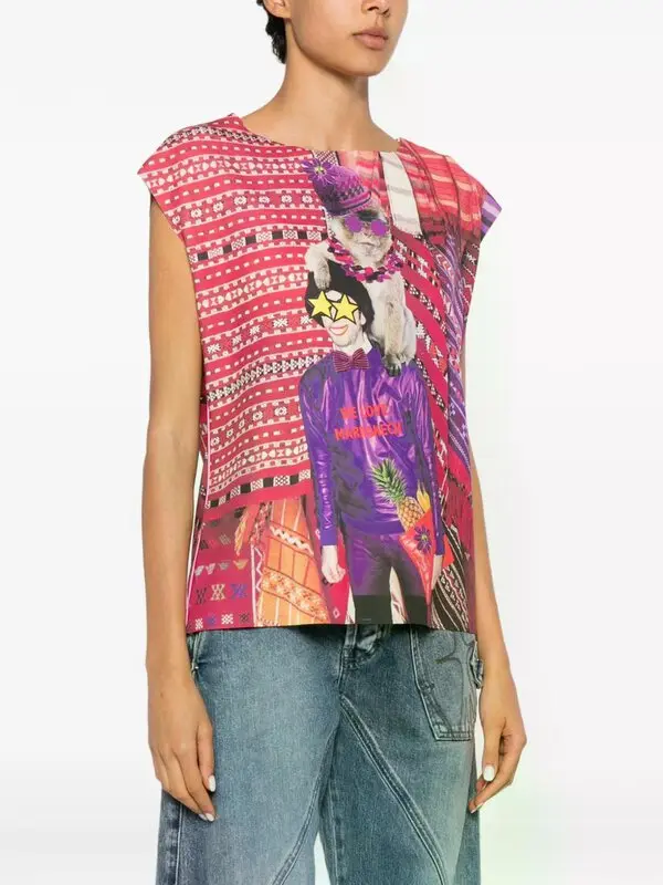 The Artistylist Graphic-print Sleeveless Top