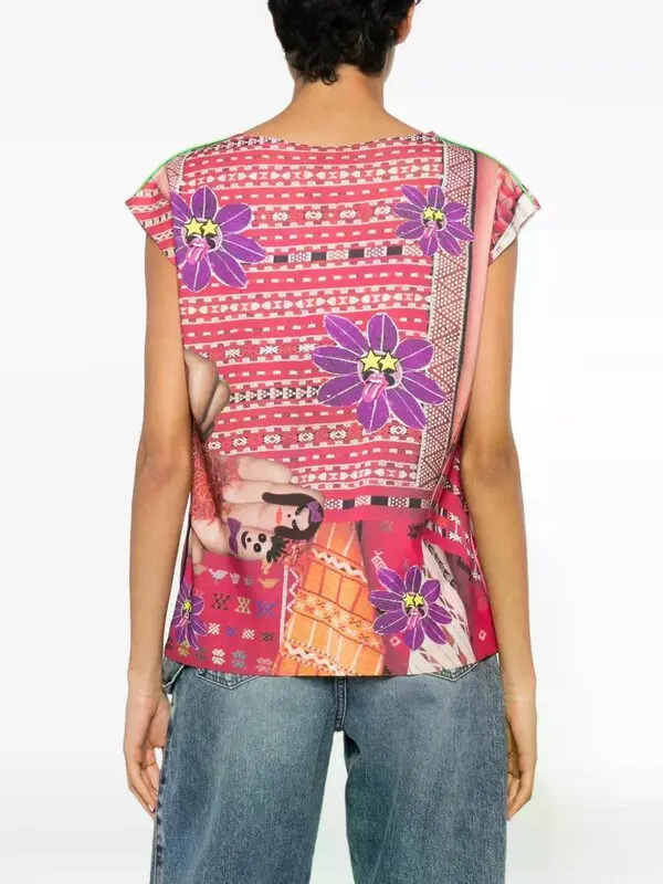 The Artistylist Graphic-print Sleeveless Top
