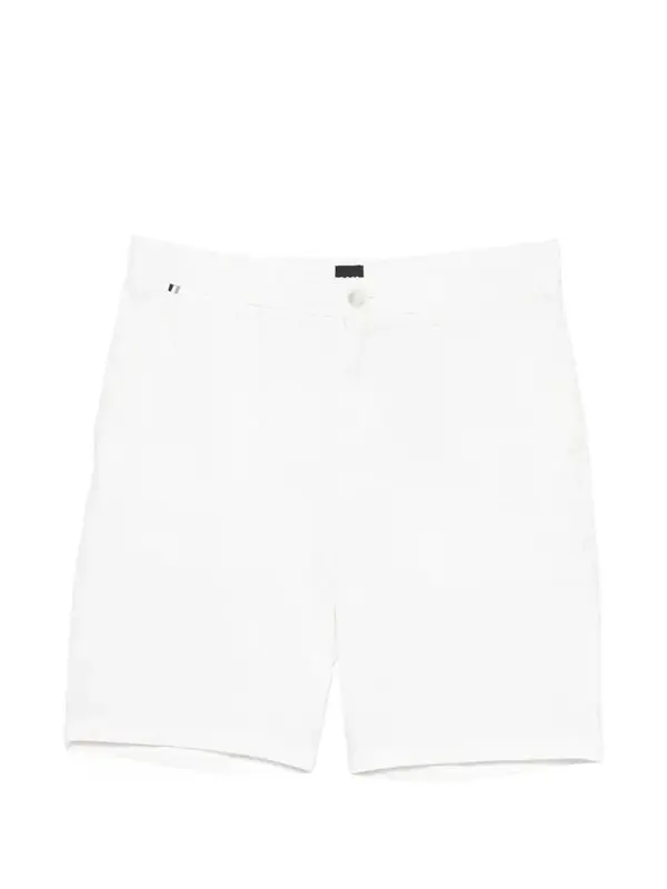 BOSS Logo-patch Shorts - White