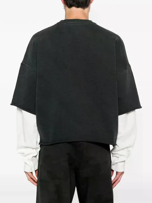 STAY HUMAN ON EARTH Layered Sweatshirt
