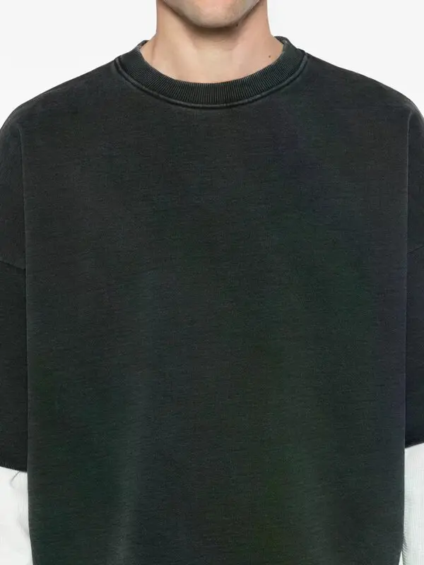 STAY HUMAN ON EARTH Layered Sweatshirt