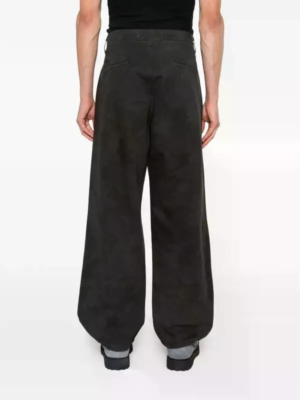 STAY HUMAN ON EARTH Camouflage-pattern Trousers