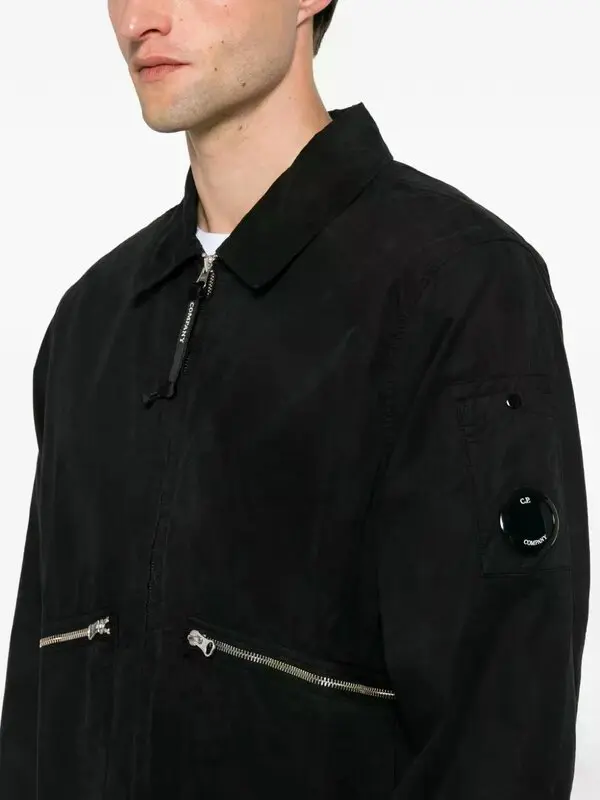 C.P. COMPANY Micro -reps Lens-detail Zip-up Shirt Jacket