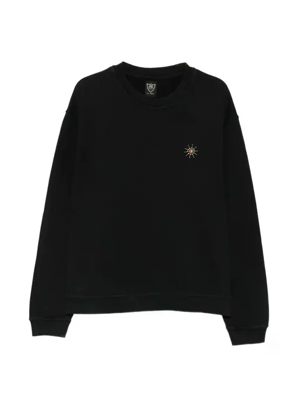 HTC LOS ANGELES Stud-embellished Sweatshirt - Black