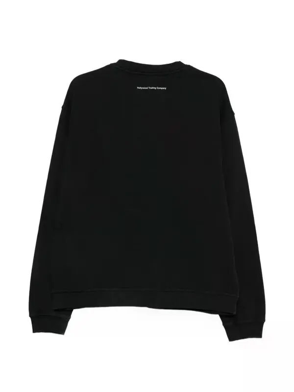 HTC LOS ANGELES Stud-embellished Sweatshirt - Black