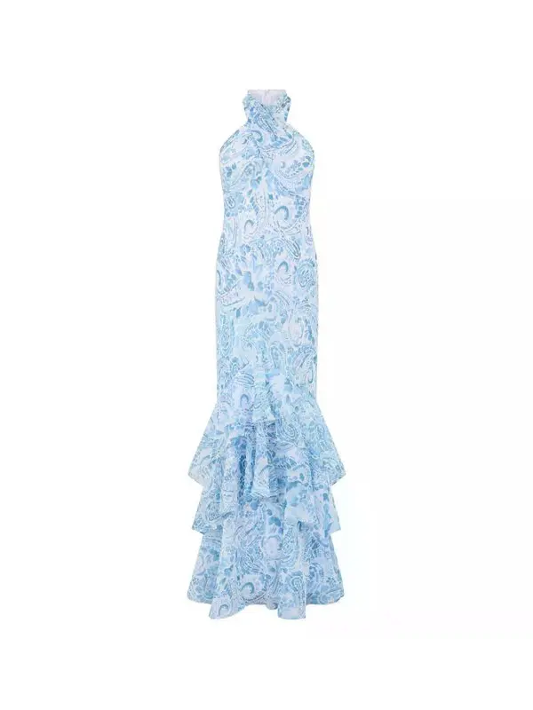 Ralph Lauren Paisley-print Ruffled Maxi Dress - White