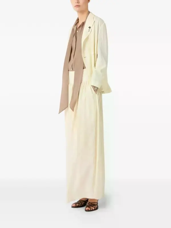 LARDINI Neck-bow Creponne Blouse