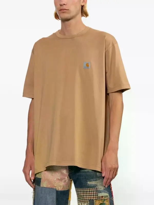 Junya Watanabe X Carhartt Logo-print Cotton T-shirt - Brown