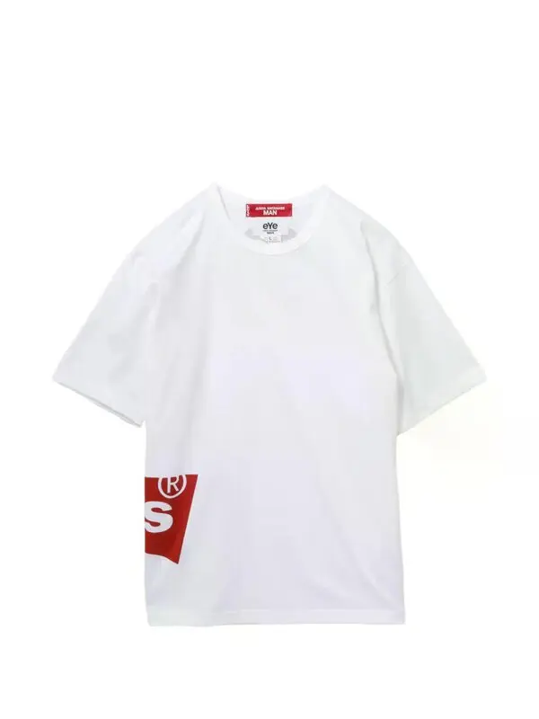 Junya Watanabe X Levi's Logo-print T-shirt - Neutrals