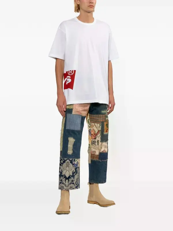 Junya Watanabe X Levi's Logo-print T-shirt - Neutrals