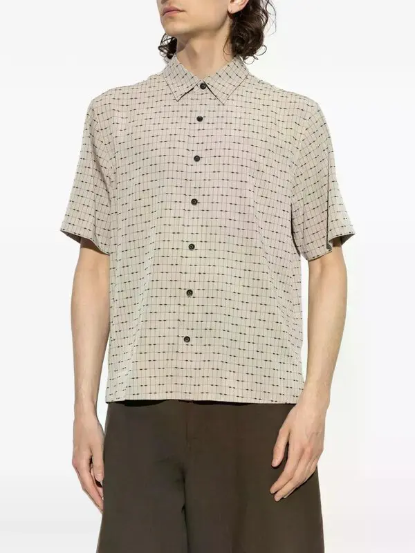 Rag & Bone Grid-pattern Short-sleeve Shirt