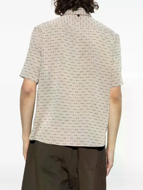 Rag & Bone Grid-pattern Short-sleeve Shirt