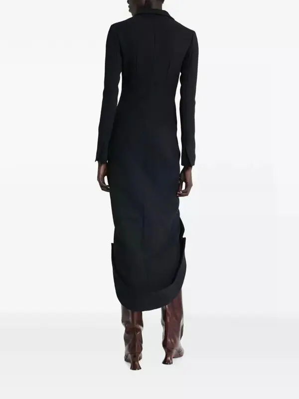A.W.A.K.E. Mode V-neck Asymmetric Dress