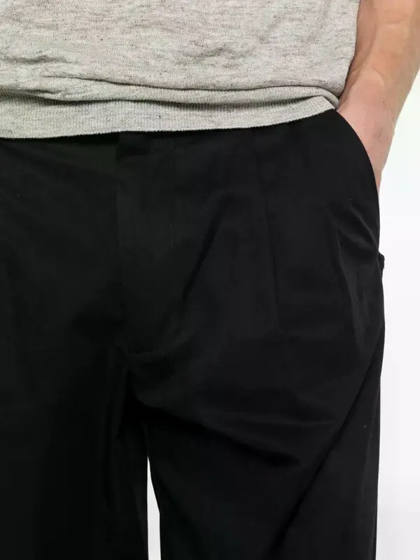 AMARANTO Belt-loops Trousers - Black