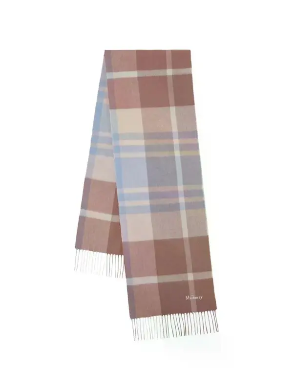Mulberry Small Check Scarf - Pink
