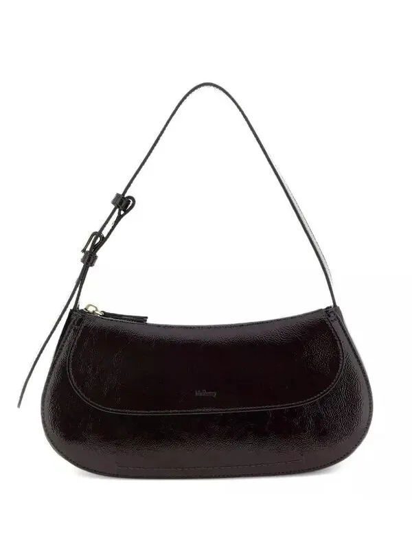 Mulberry Clovelly Patent Shoulder Bag - Brown