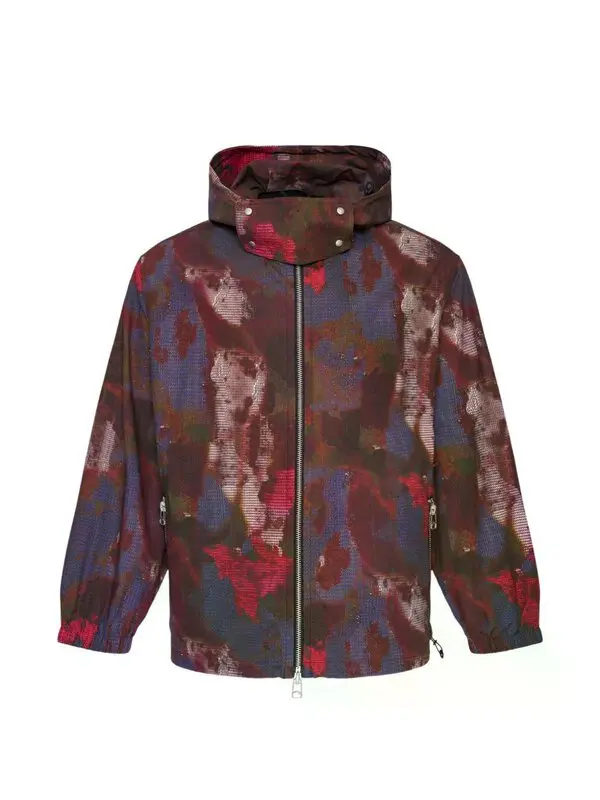 OAMC Printed Hooded Jacket - Red