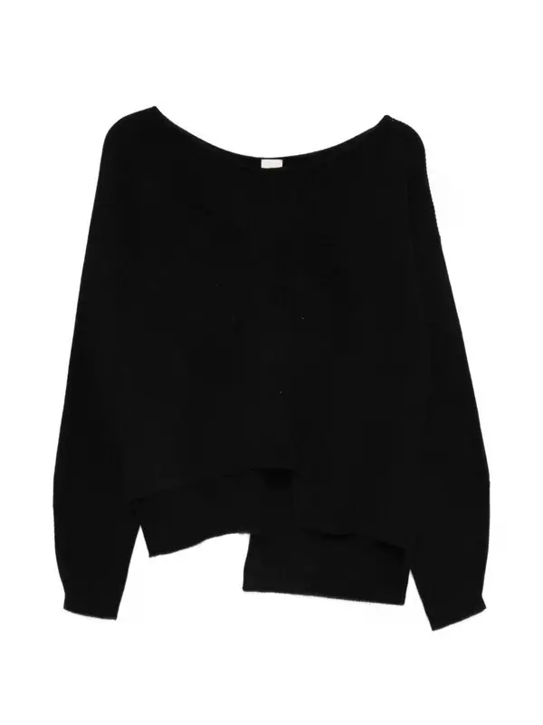 Pinko Calendula Asymmetric Sweater - Black