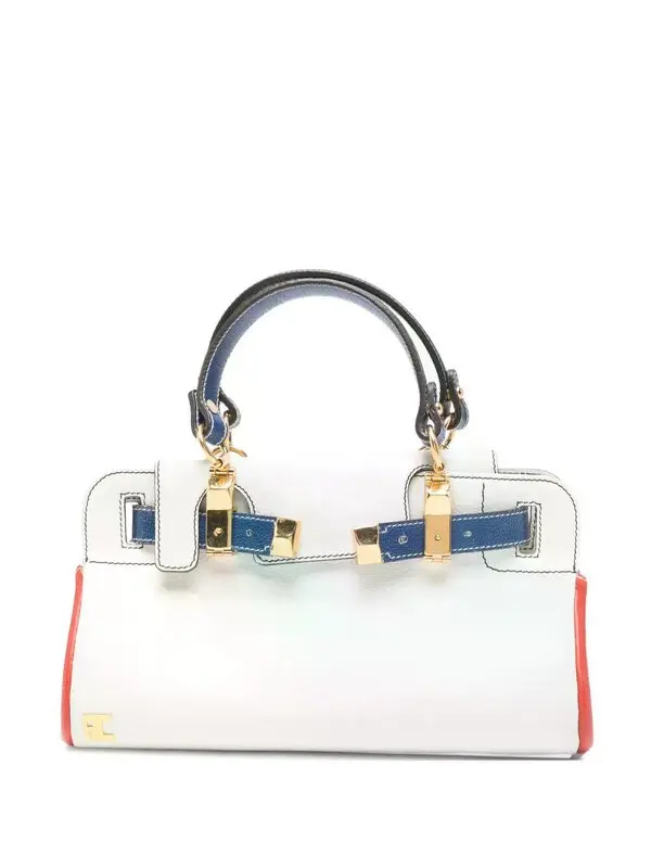 Roberto Cavalli 2000s Buckle-detail Handbag - White