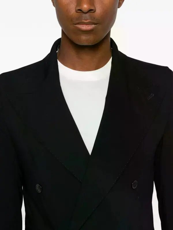 OFFICINA SARTORIALE Cannes Double-breasted Peak-lapel Blazer