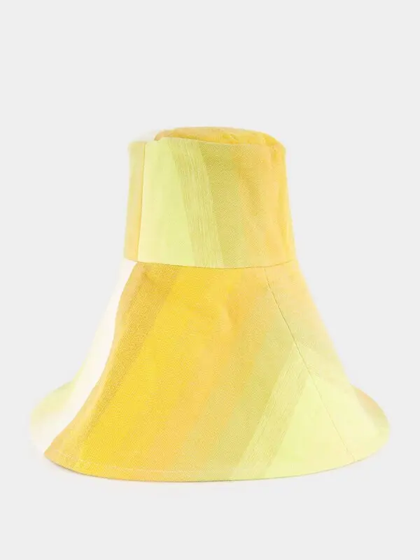 MARRAKSHI LIFE Stripe 38 Sun Hat - Yellow