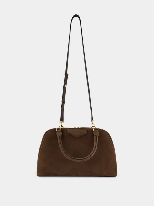 Givenchy Antigona East-west Bowling Bag - Brown