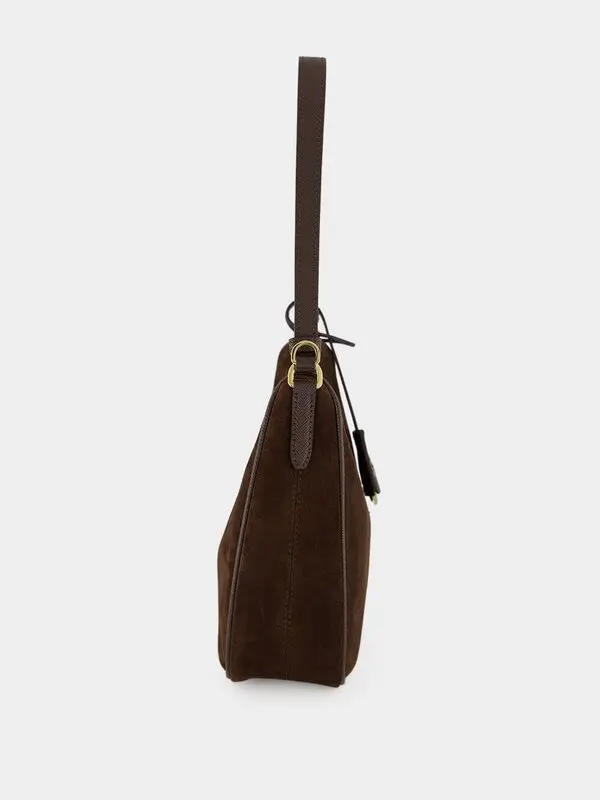 Prada Re-edition 2005 Suede Mini Bag - Brown