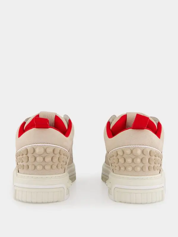 CHRISTIAN LOUBOUTIN Astroloubi 2 Nubuck Leather Sneakers - Beige