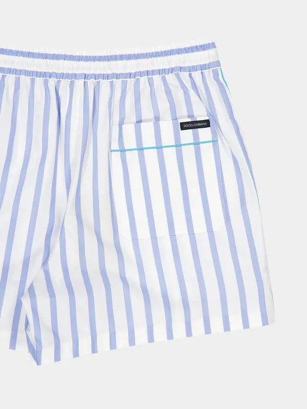 Dolce & Gabbana Striped Cotton Shorts