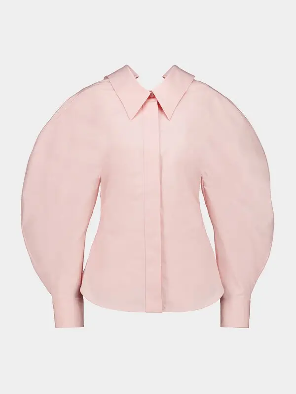 Givenchy Silk Slashed Poplin Shirt - Pink