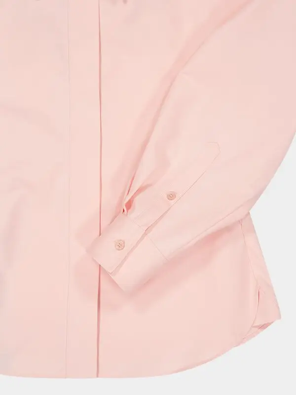 Givenchy Silk Slashed Poplin Shirt - Pink