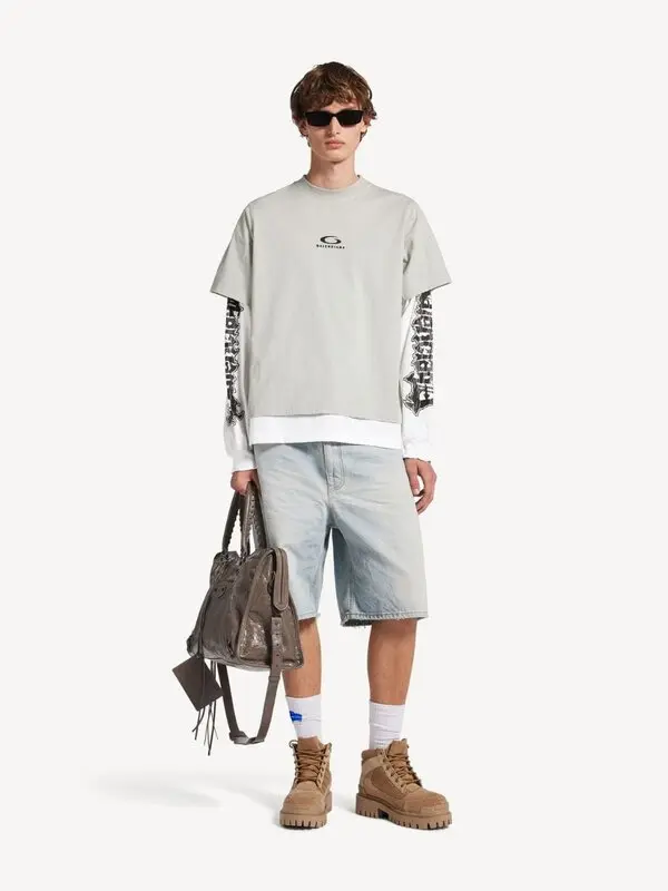 Balenciaga Hybrid Double T-shirt - Grey
