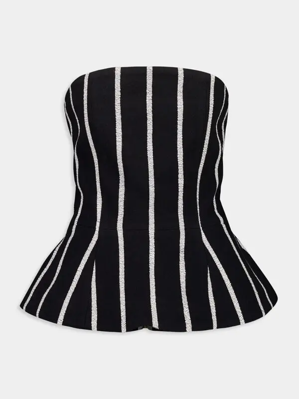 MARRAKSHI LIFE Striped Bandeau Corset - Multicolour