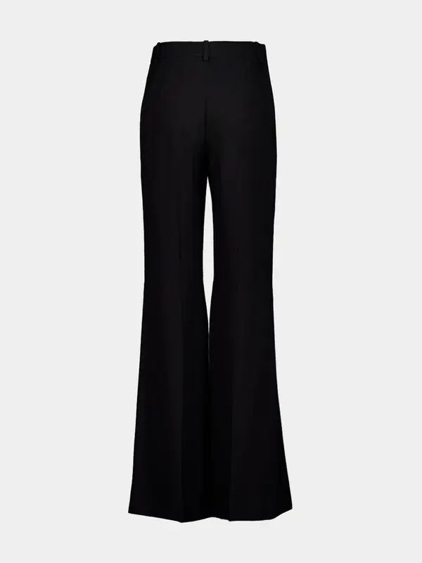 Balenciaga Fluid Flared Viscose Trousers