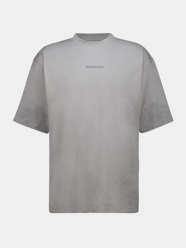 Balenciaga Back Medium Fit T-shirt - Grey