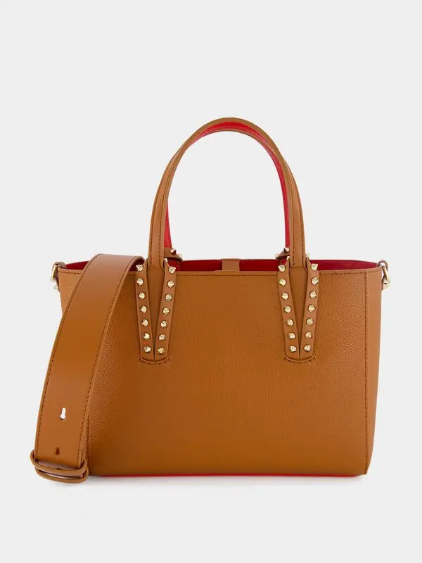 CHRISTIAN LOUBOUTIN Cabata Mini Tote Bag - Brown