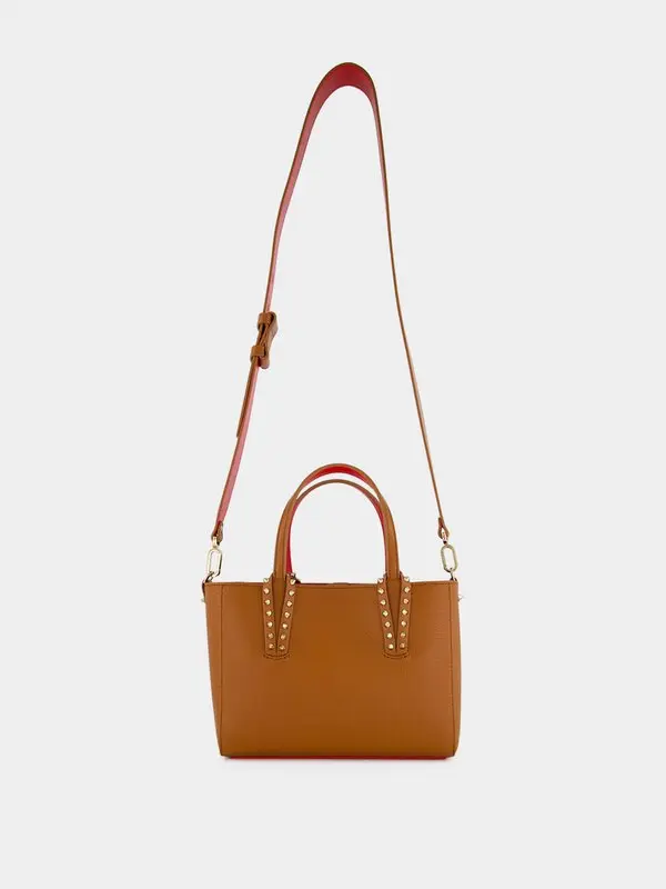 CHRISTIAN LOUBOUTIN Cabata Mini Tote Bag - Brown