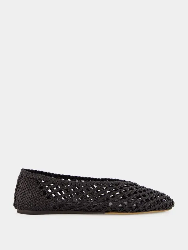 Le Monde Beryl Regency Knotted Ballerinas - Black