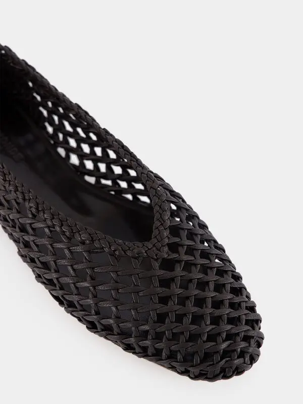 Le Monde Beryl Regency Knotted Ballerinas - Black