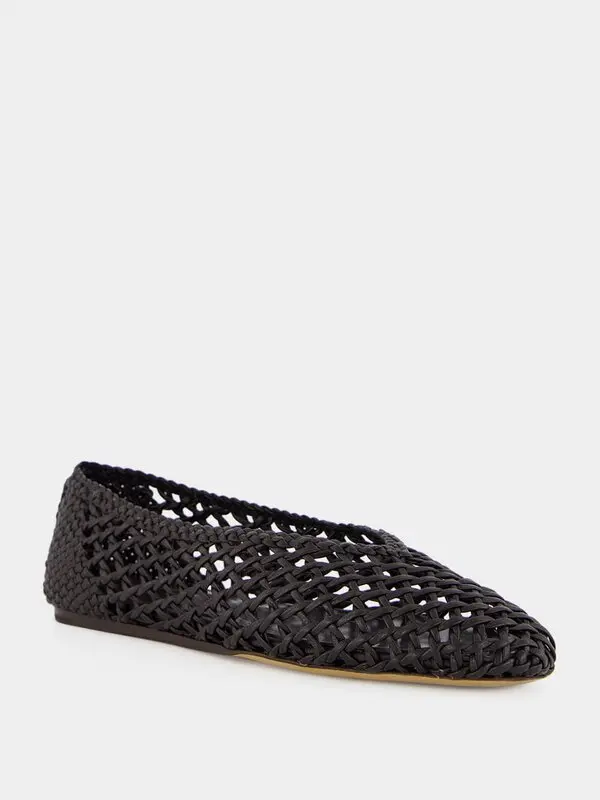 Le Monde Beryl Regency Knotted Ballerinas - Black