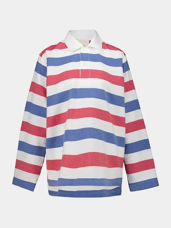 MARRAKSHI LIFE Stripe 55 Cotton Rugby Shirt - Multicolour