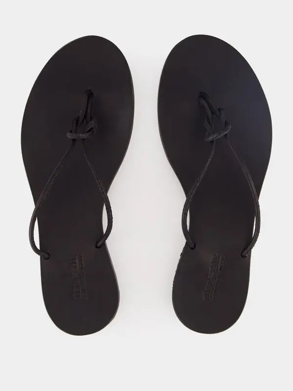 Dragon Diffusion Flat Rope Leather Sandals